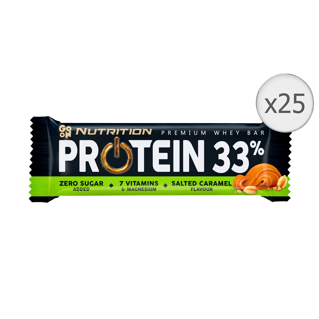 Baton proteine Go On Nutrition Protein 33% Caramel Sarat, 25 bucati x ...