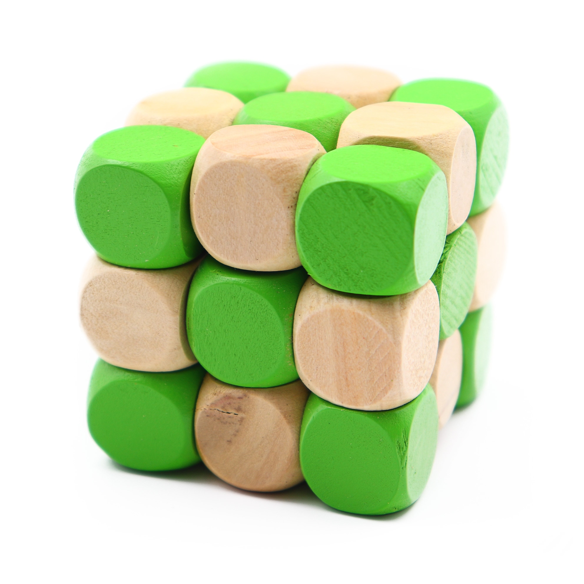 Cub neconventional, pentru stimularea inteligentei, Verde - eMAG.ro