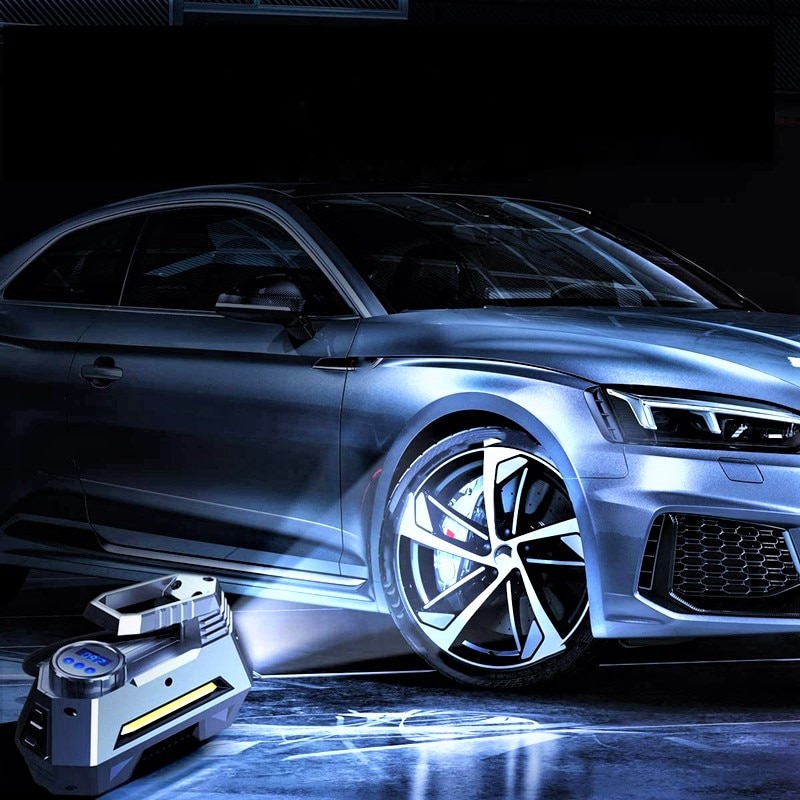 Compresor Auto 12V Dc-150 Psi, Putere nominala 120W, Manometru Digital ...