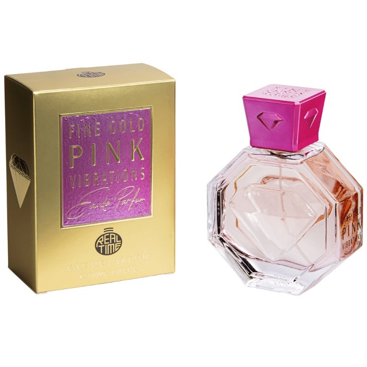 Parfum pentru femei Fine Gold Pink, Real Time, 100 ml - eMAG.ro