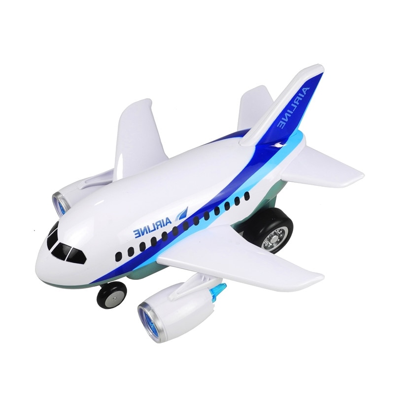 Avion interactiv Boeing 787 pentru copii cu lumini si sunete - eMAG.ro