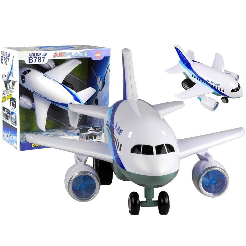 Avion interactiv Boeing 787 pentru copii cu lumini si sunete - eMAG.ro