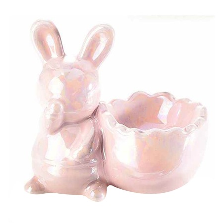 Suport ou ceramica roz sidef 8,5 cm x 5 cm x 8 h - eMAG.ro