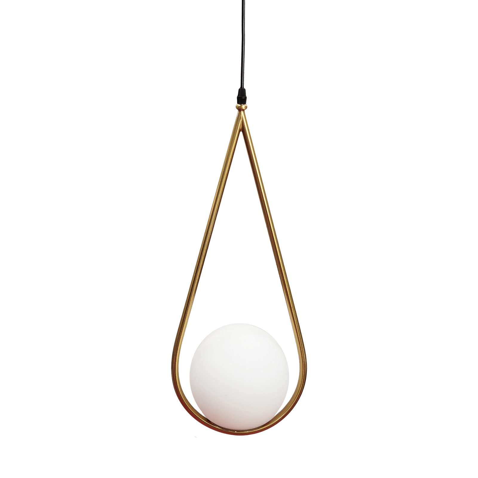 Pendul E27 gold glob sticla Bravi Tear - eMAG.ro