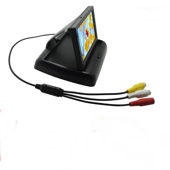 Monitor 4.3 Pliabil 2 intrari video Cablu Alimentare Mufa Bricheta Auto ...