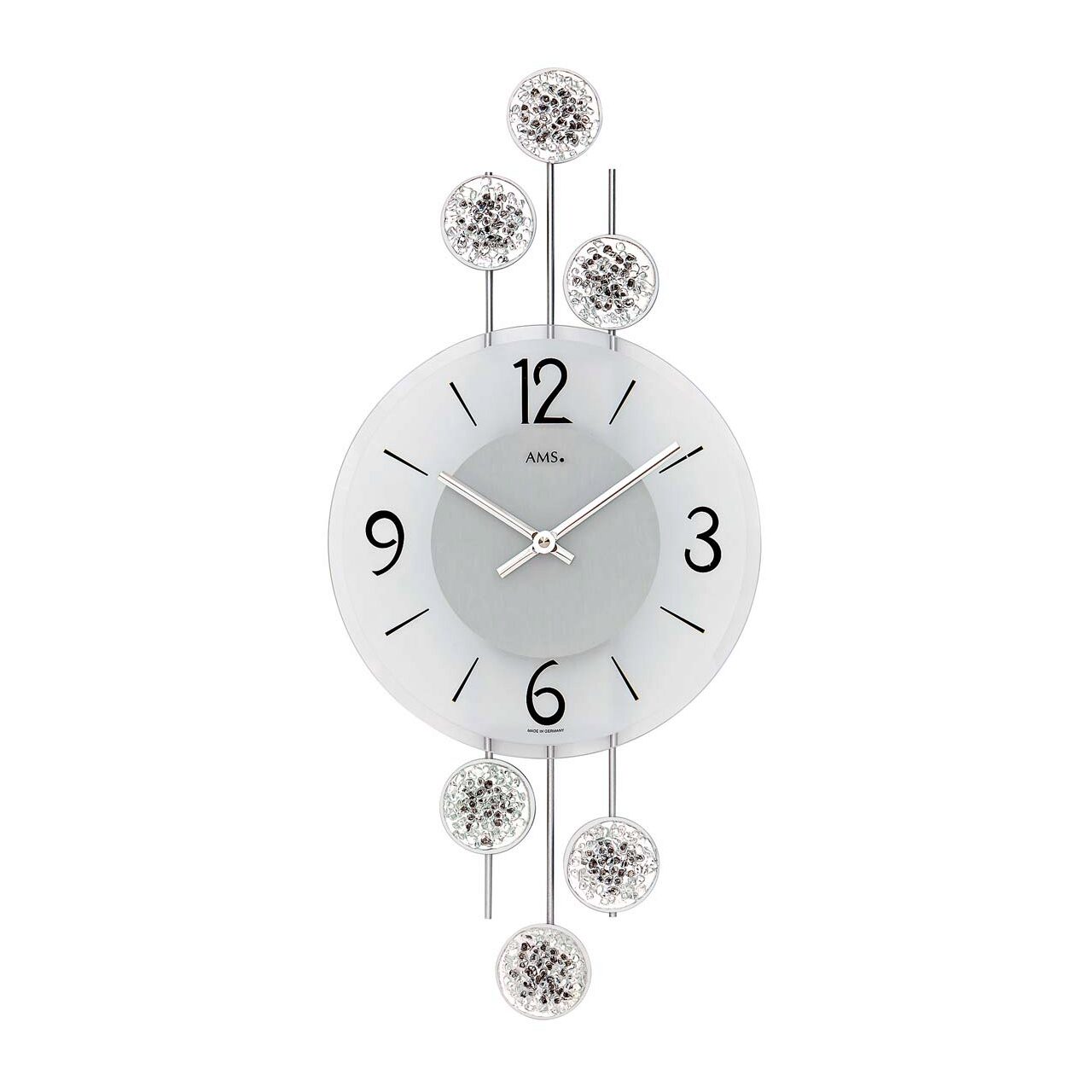 Ceas de perete AMS 9440, Quartz, Transparent, Analogic, Modern - eMAG.ro