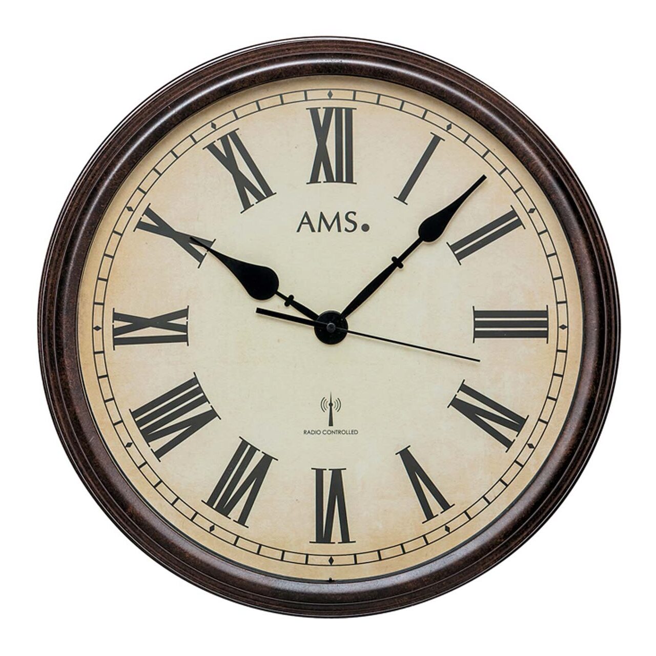 Ceas de perete AMS 5977, Quartz, Crem, Analogic, Clasic - eMAG.ro