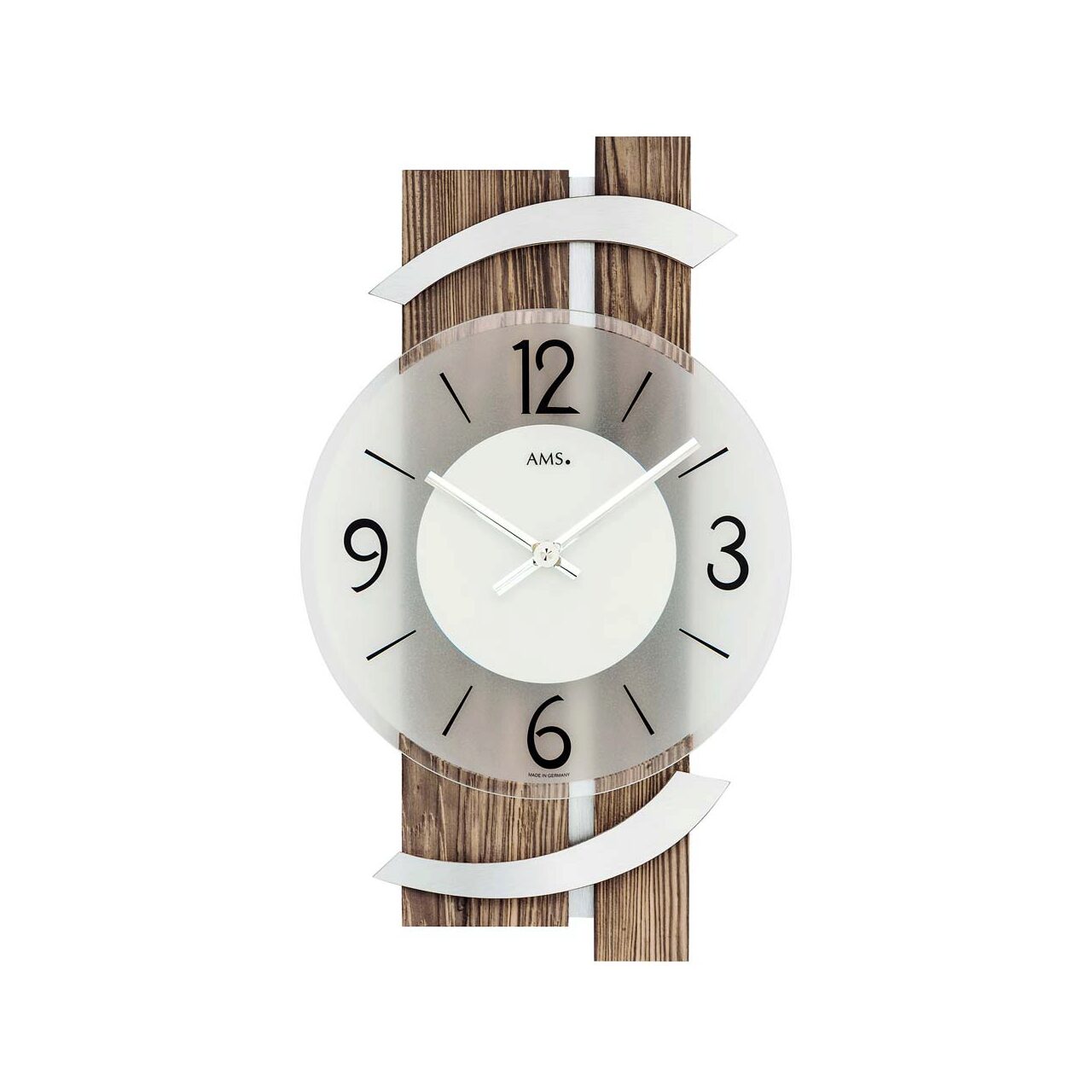 Ceas de perete AMS 9545, Quartz, Transparent, Analogic, Modern - eMAG.ro