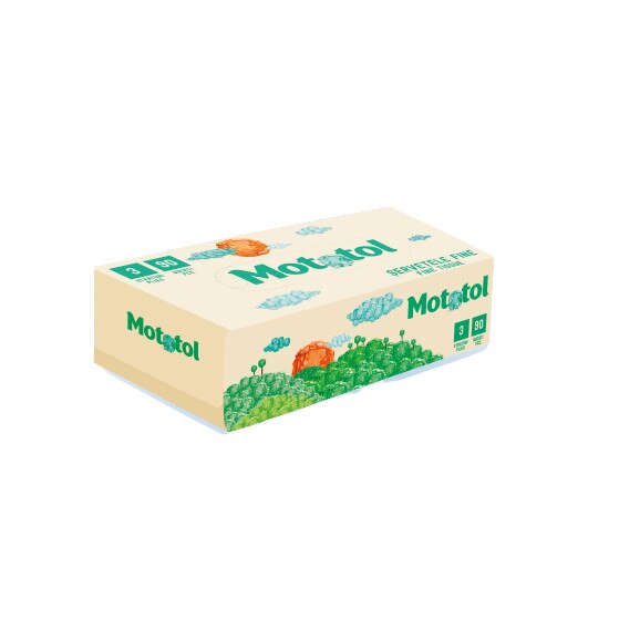 Set 21 cutii de servetele la cutie, Mototol, 3 straturi, 90 bucati, alb ...