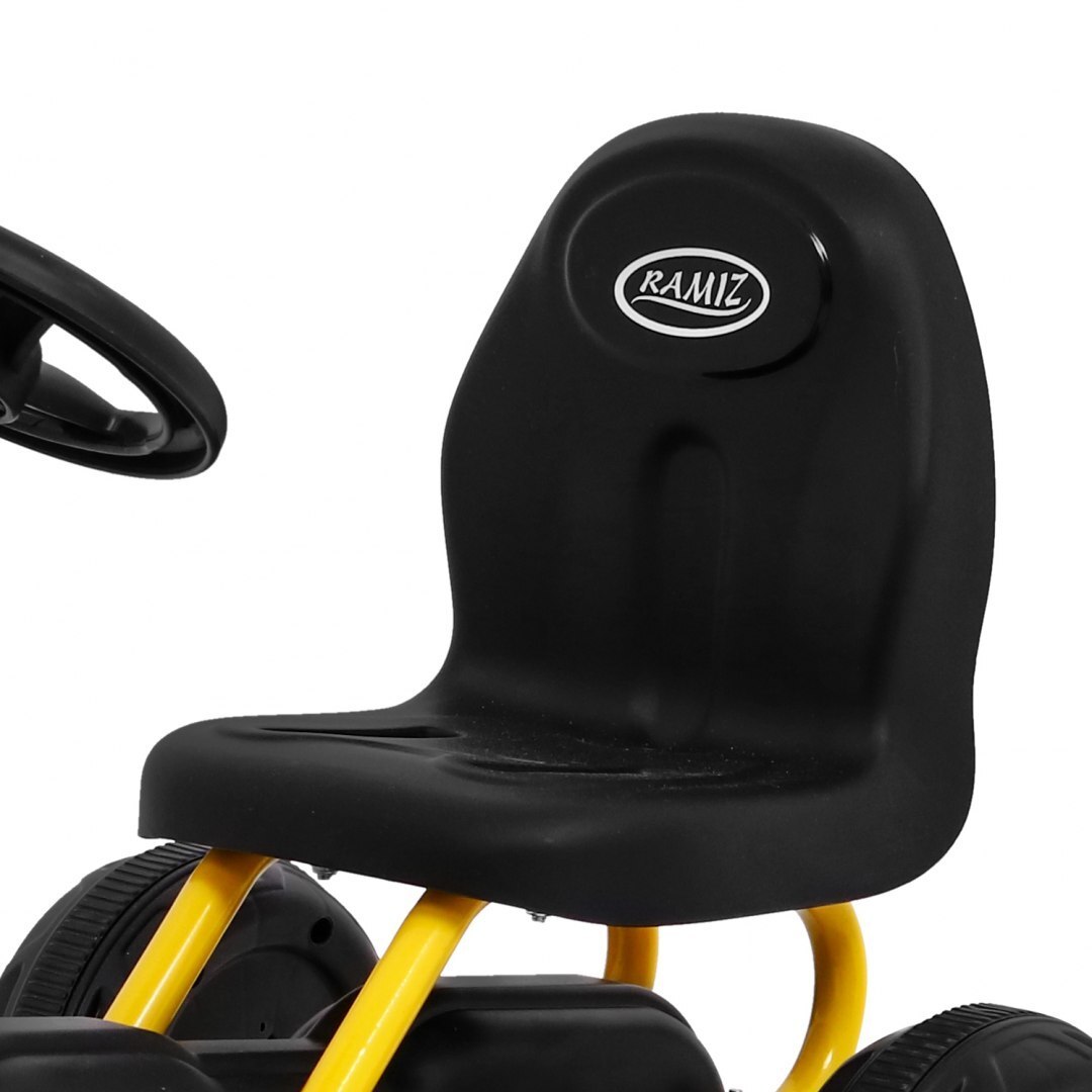 Количка Go Kart Kola с педали, 1-2 години, Жълт - eMAG.bg