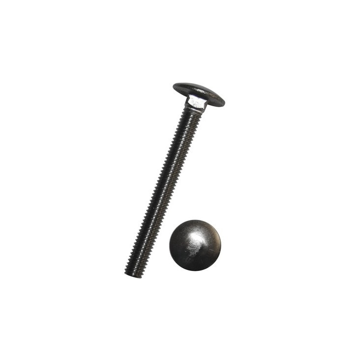 Surub cap bombat torbant, total filetat, DIN 603 M 8x130 INOX A2 - eMAG.ro