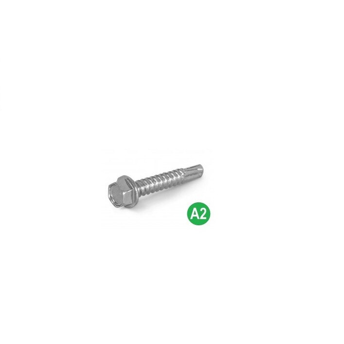 Surub autoforant, cap hexagonal, DIN 7504k, M 4.8x19, SW8, INOX A2 ...