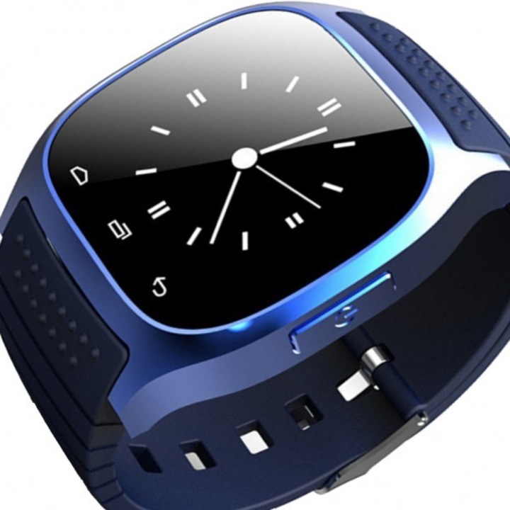 Часовник Smartwatch iUni U26, Bluetooth, Stopwatch, Метален корпус, Син ...