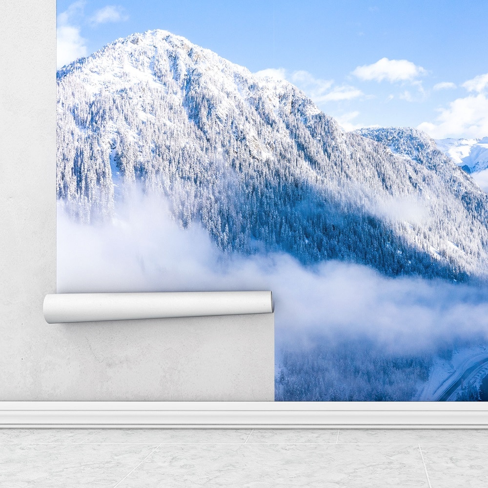 Самозалепващ тапет, Stickermania, Снежни планини, 90x200 см - eMAG.bg