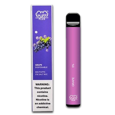 Kit tigara electronica tip narghilea PUFF PLUS, Aroma struguri, 5% ...