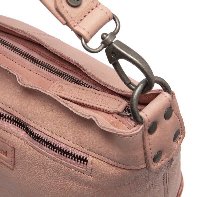 Дамска чанта Chesterfield, Lisa, естествена кожа, розов - eMAG.bg