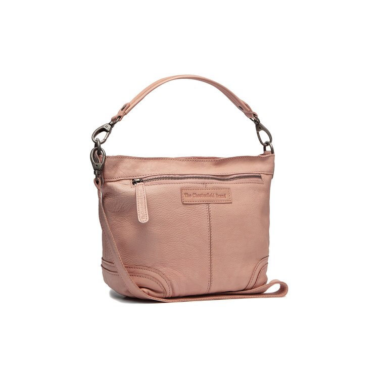 Дамска чанта Chesterfield, Lisa, естествена кожа, розов - eMAG.bg
