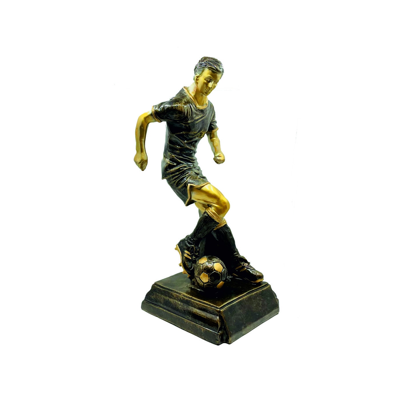 Trofeu rasina negru Fotbal 40 cm - eMAG.ro