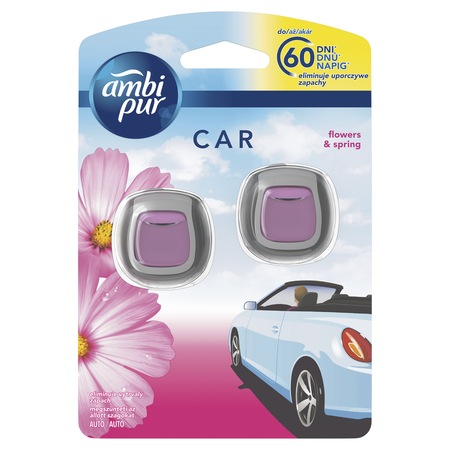 Odorizant Auto Ambi Pur, Duo 2 x 2 ml, Flori & Primavara - eMAG.ro