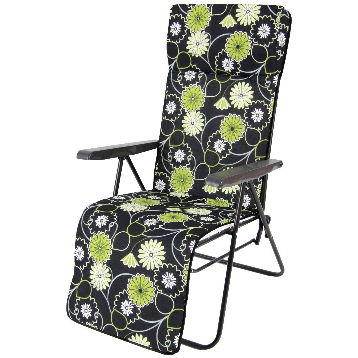 Scaun Camping Pliant Torino Plus Negru Floral - eMAG.ro