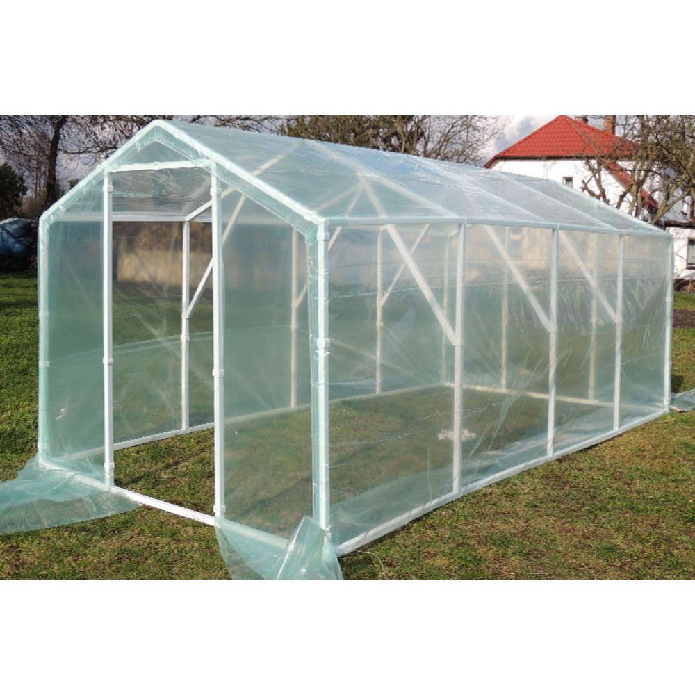 Sera tunel solar pentru gradina, cu folie transparenta, structura ...