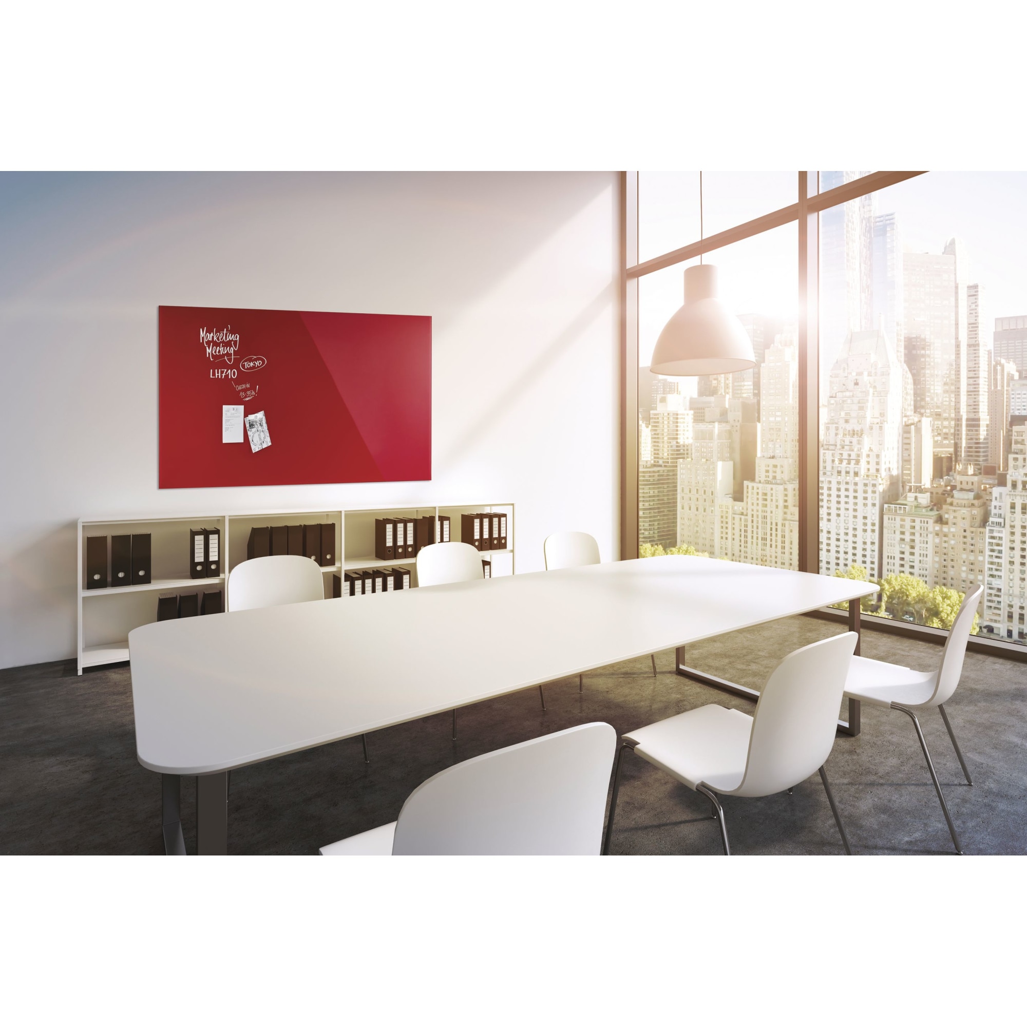 Tabla de sticla Design Glassboard magnetic rosu stralucitor 1500*1000 ...