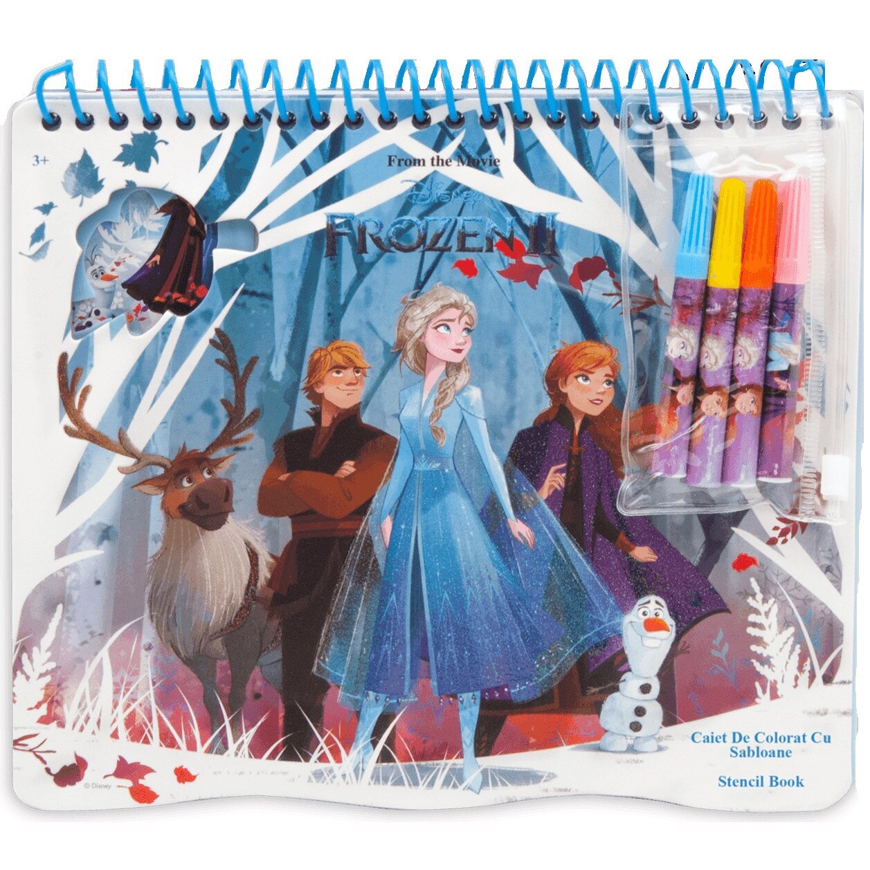 Caiet de colorat cu sabloane, Frozen - eMAG.ro