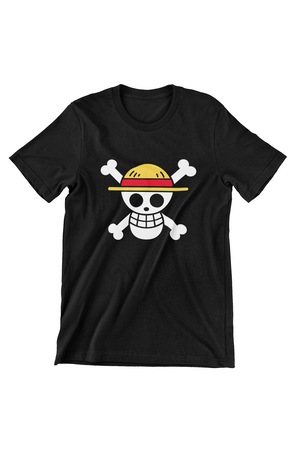 Tricou Femei One Piece, Steag de pirati, negru, L - eMAG.ro