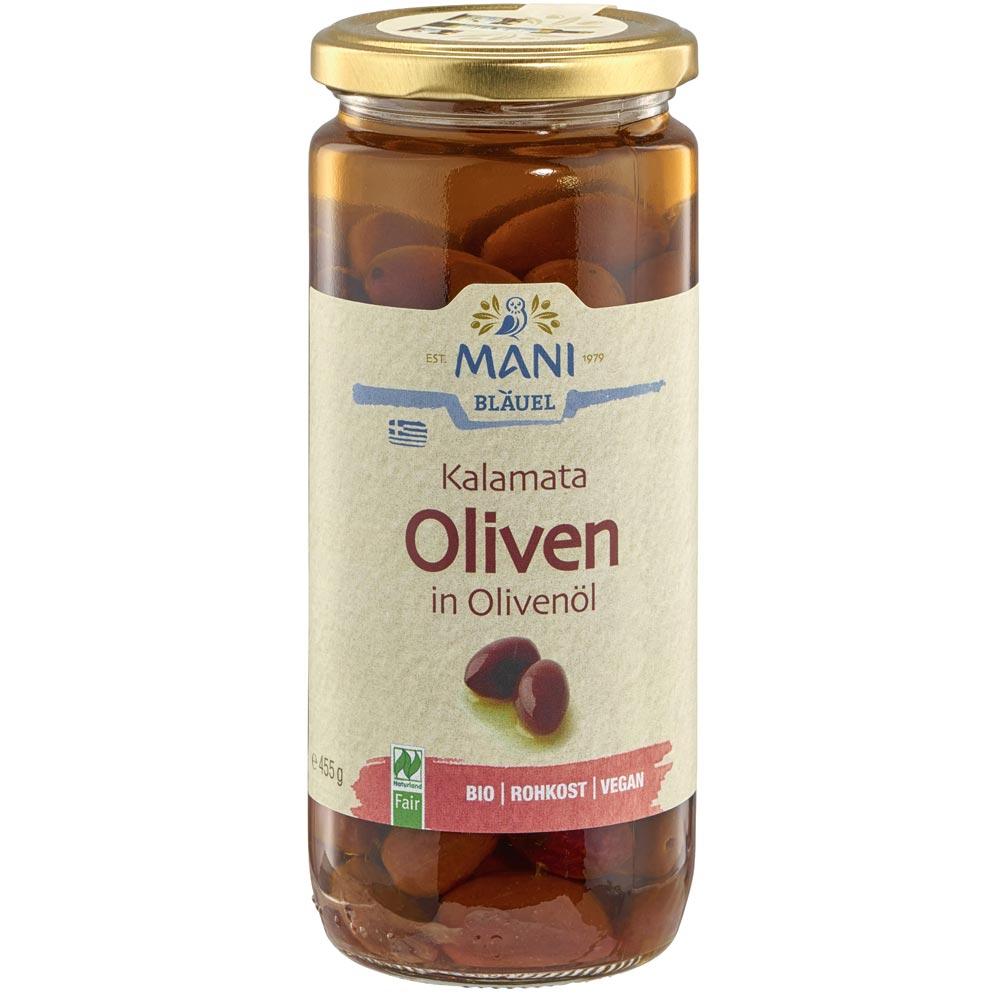 Masline Kalamata in ulei de masline Bio 455 g Mani Blauel - eMAG.ro