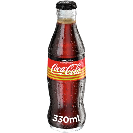 Bautura Carbogazoasa Coca-Cola Lime Zero Zahar, Sticla, 0.33l - eMAG.ro