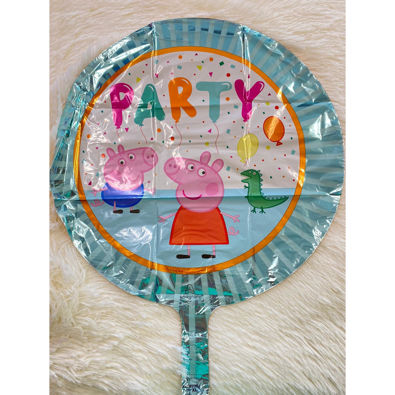 Balon folie rotund Peppa Pig Party 43 cm - eMAG.ro