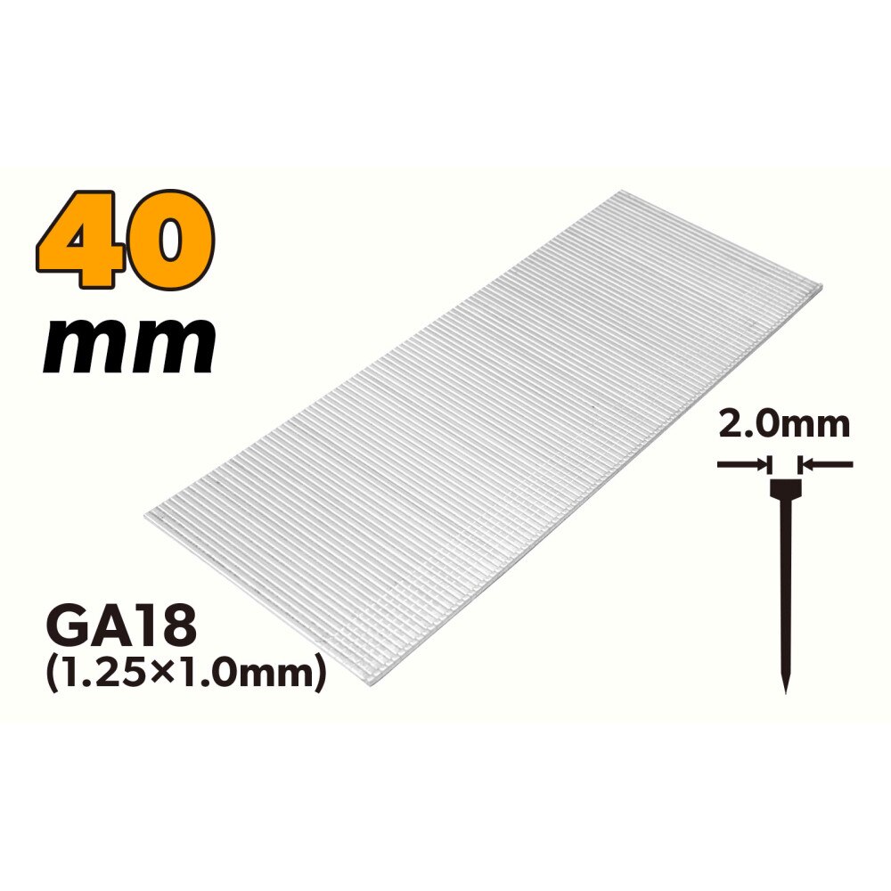 Cuie pentru pistol pneumatic de batut cuie, 40 mm, 1,25x1 mm, 5000 buc ...