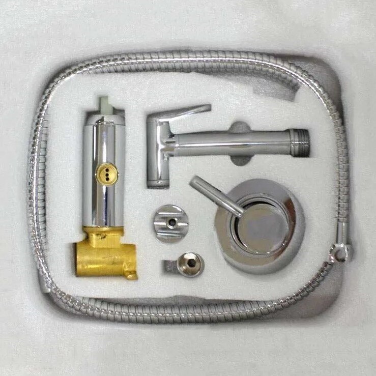 Baterie bideu cu dus, Diplon BDQ4001, Alama, Crom - eMAG.ro