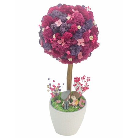 Aranjament floral tip Copacel / Pomisor cu licheni naturali stabilizati ...