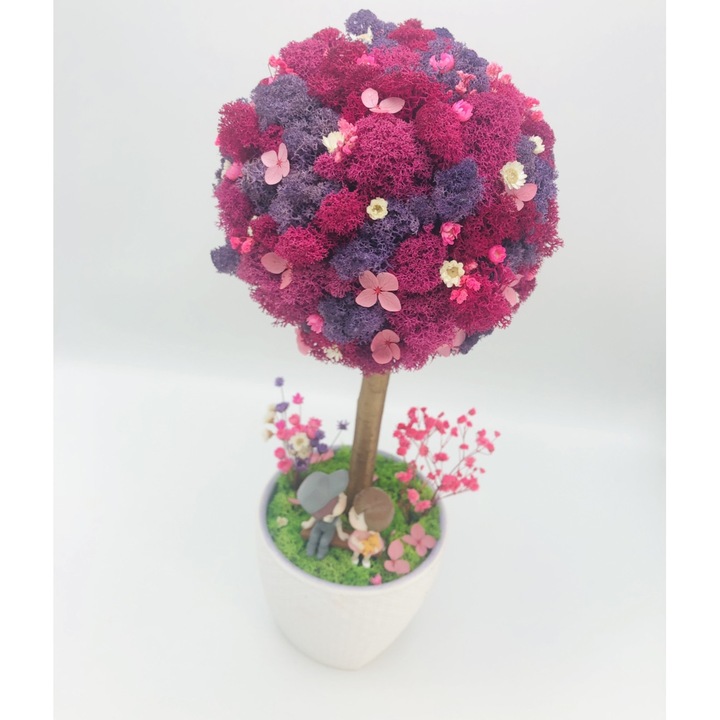 Aranjament floral tip Copacel / Pomisor cu licheni naturali stabilizati ...