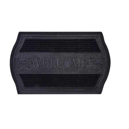 Входна изтривалка, WELCOME, черна, 75x50 см - eMAG.bg