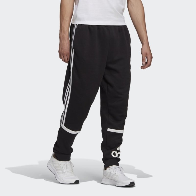 Pantaloni Adidas Essentials Logo GK8903, Barbati, Negru - eMAG.ro