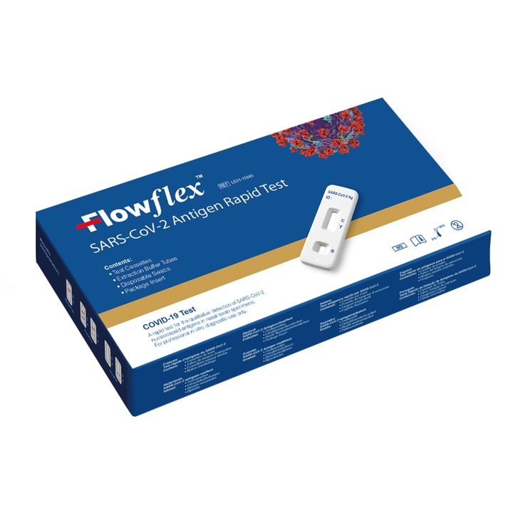 Test rapid COVID-19 Antigen, Flowflex, Acon Labs USA, pentru uz ...