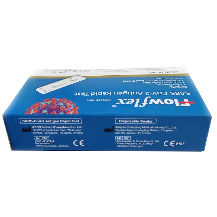 Set 10 Teste rapide COVID-19 Antigen, Flowflex, Acon Labs USA, pentru ...