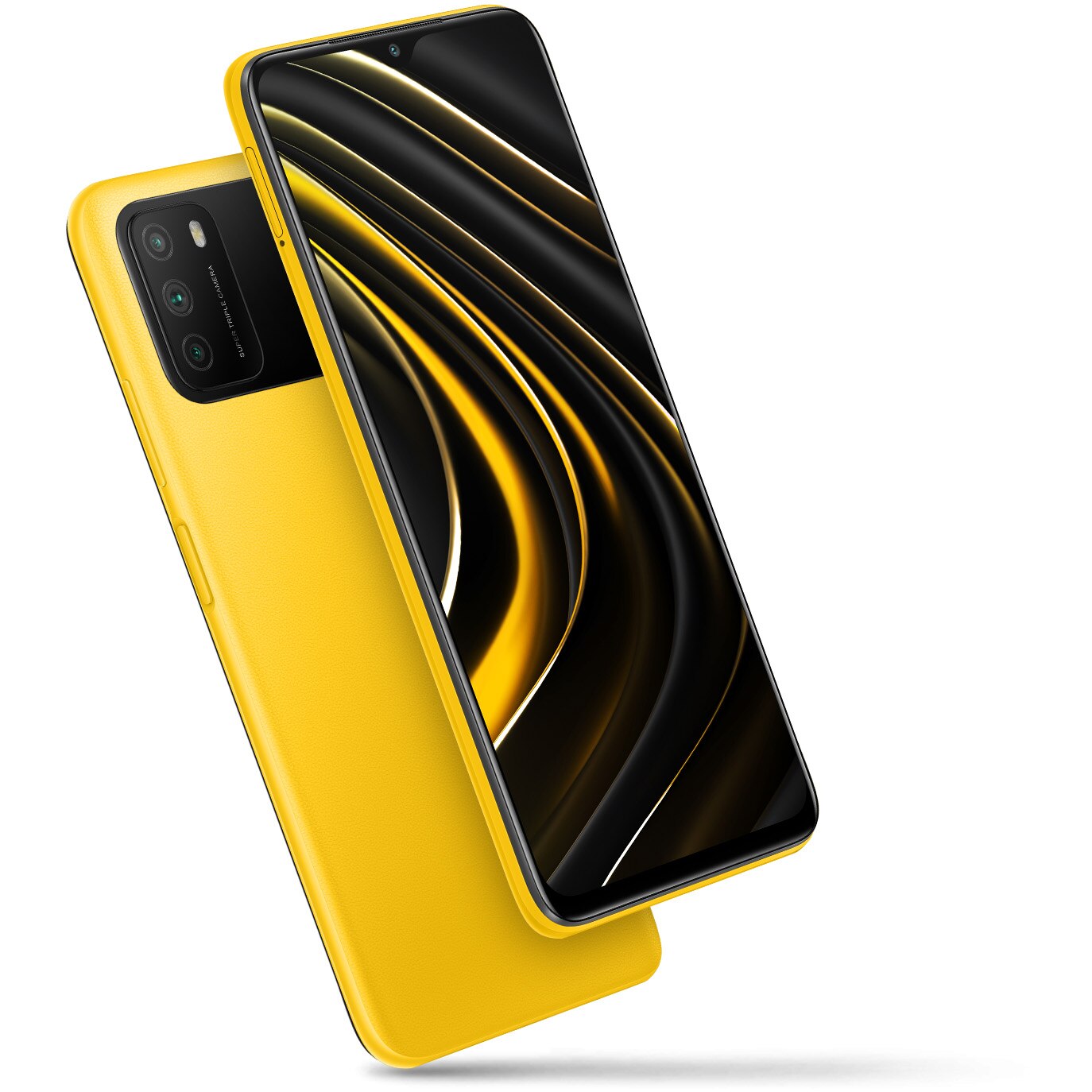 Смартфон POCO M3, Dual SIM, 128GB, 4GB RAM, 4G, Yellow - eMAG.bg