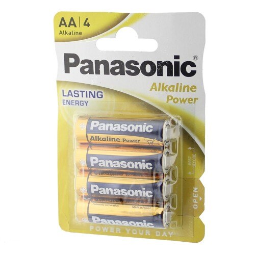 Set 4 baterii R6, AA, Alkaline Power, Panasonic - 201452 - eMAG.ro