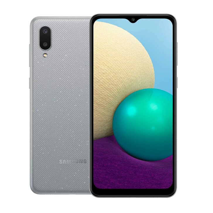 Смартфон Samsung Galaxy A02, Dual SIM, 32GB, 4G, Gray - eMAG.bg