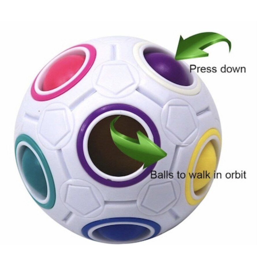 Minge magica curcubeu,fidget ball - eMAG.ro