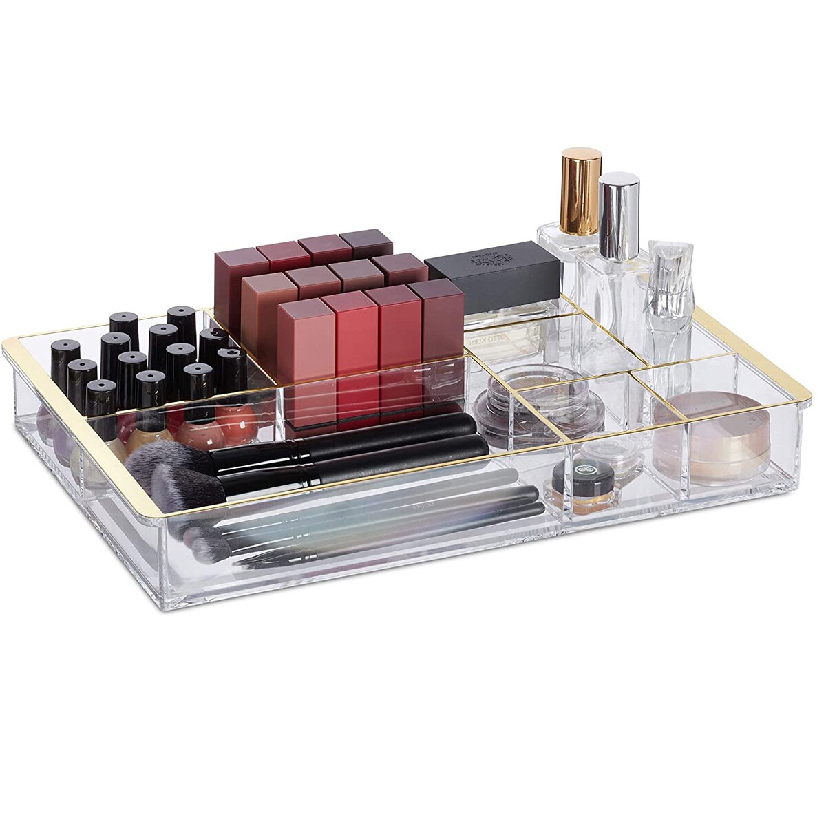 Kozmetikai rendszerező, 8 fiókos, Átlátszó - eMAG.hu