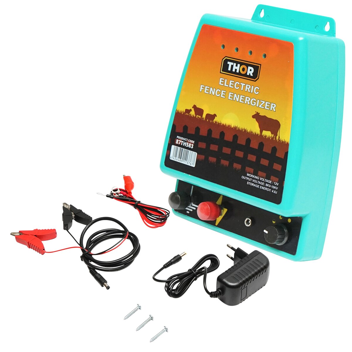 Aparat generator de impulsuri pentru gard electric 220V/DC12V 6 Joule ...