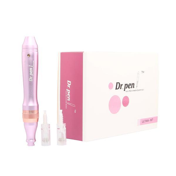 Aparat masaj facial, Dermapen, Alimentare cu Fir, 10 capete rezerva cu ...