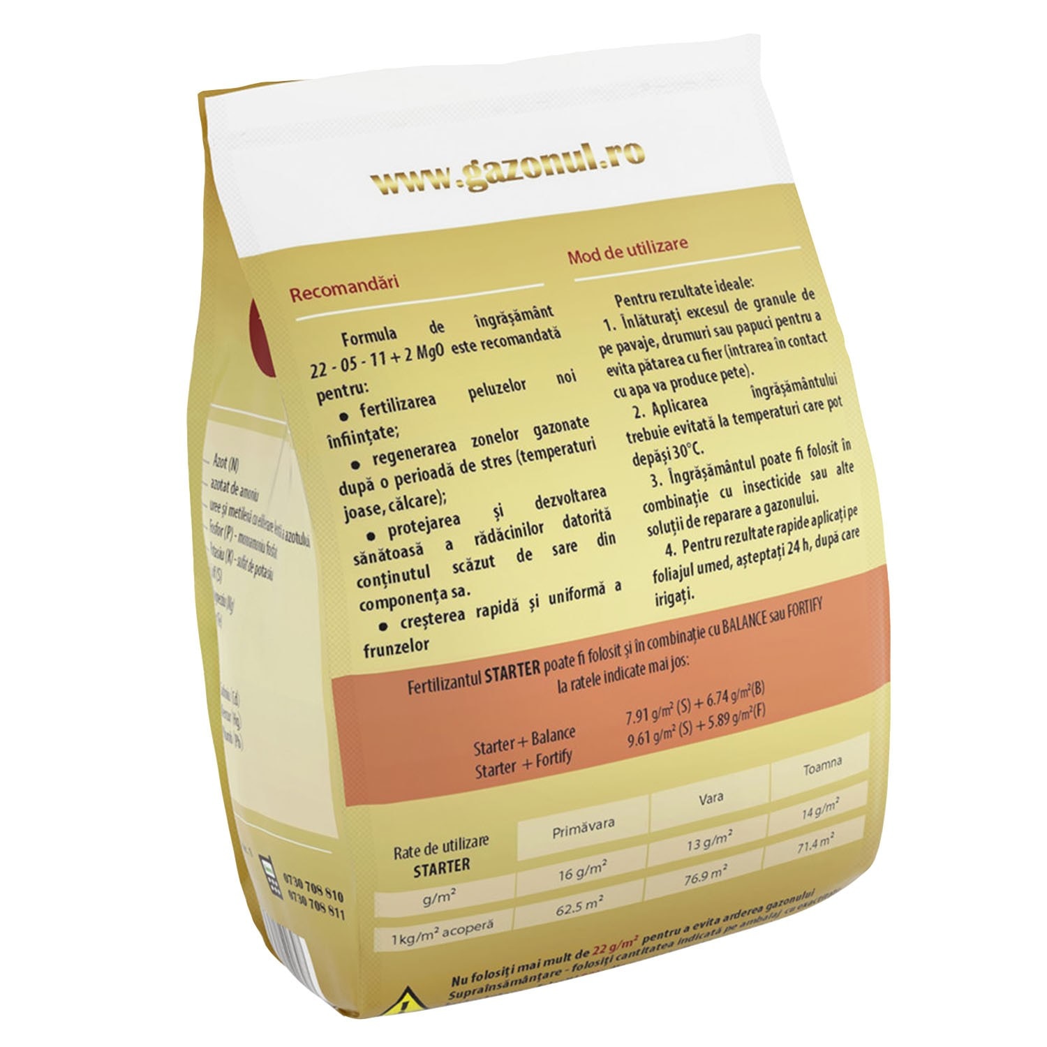 Ingrasamant pentru gazon AIX©, bogat in azot, granule, peluze nou ...