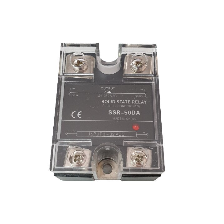 Releu Solid SSR-50DA 50A, 3 - 32 VDC, 24 - 380VAC - eMAG.ro