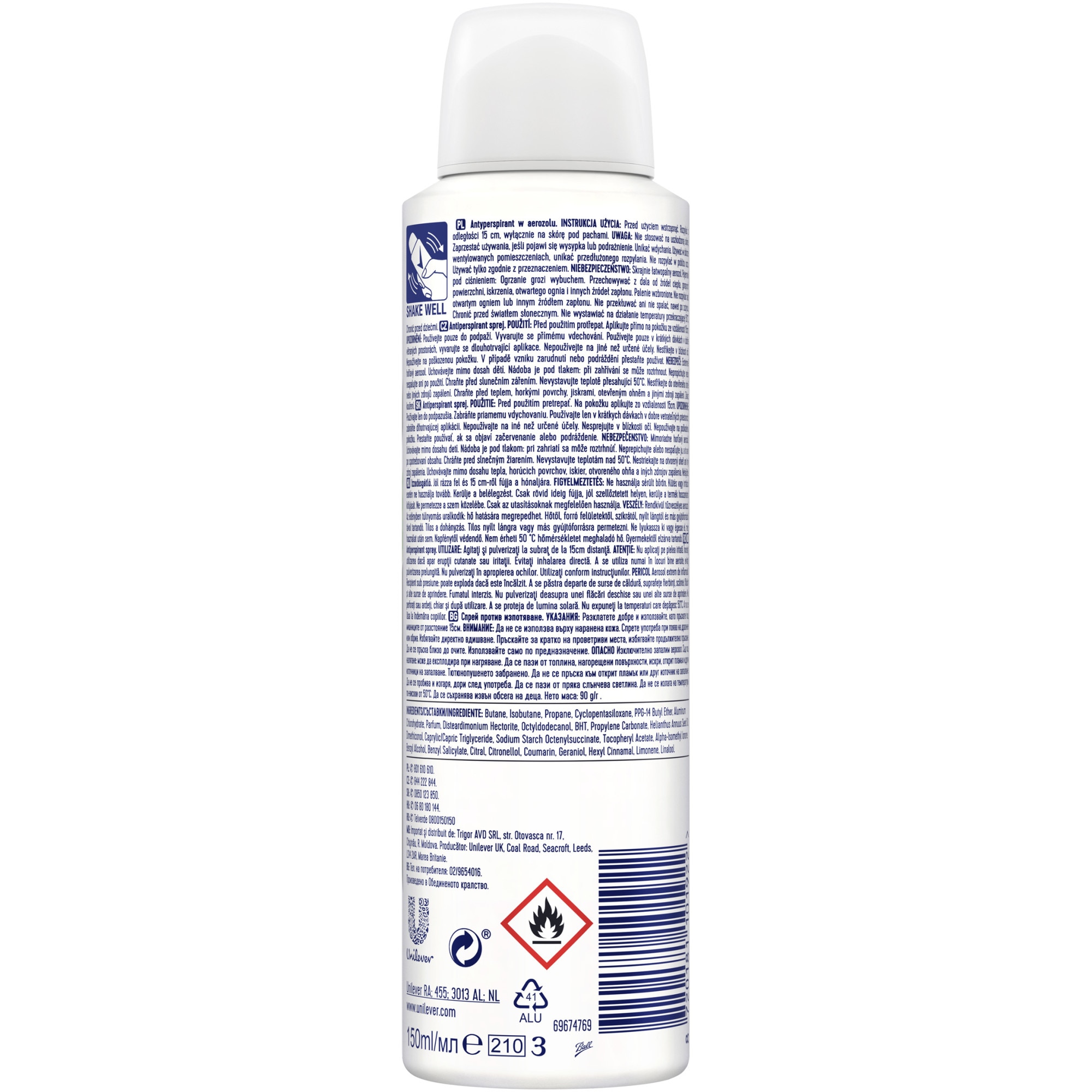 Rexona Invisible Fresh Power Dezodor spray, 150 ml - eMAG.hu