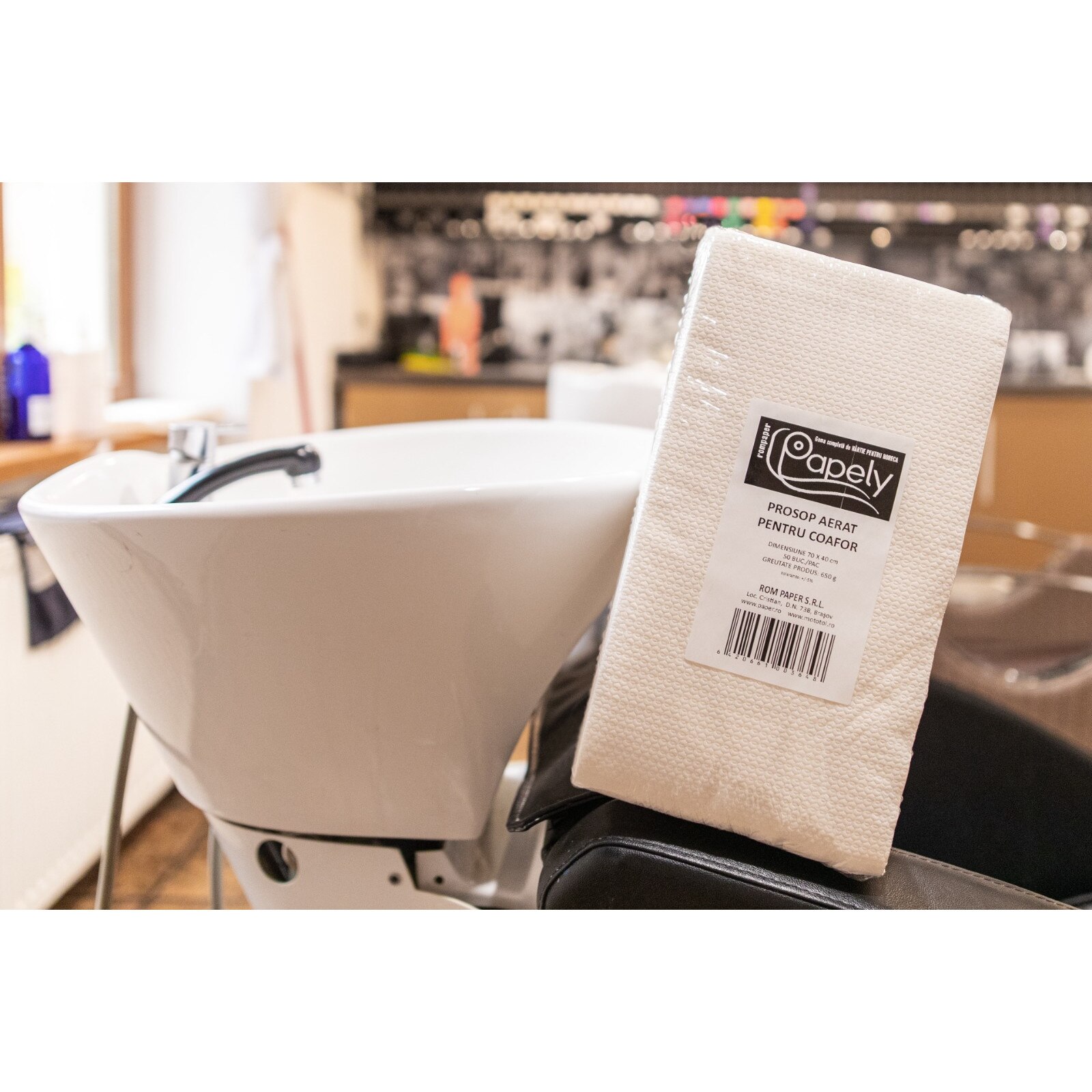 Set de 10 pachete de prosoape aerate pentru coafor, Papely, 50 bucati ...